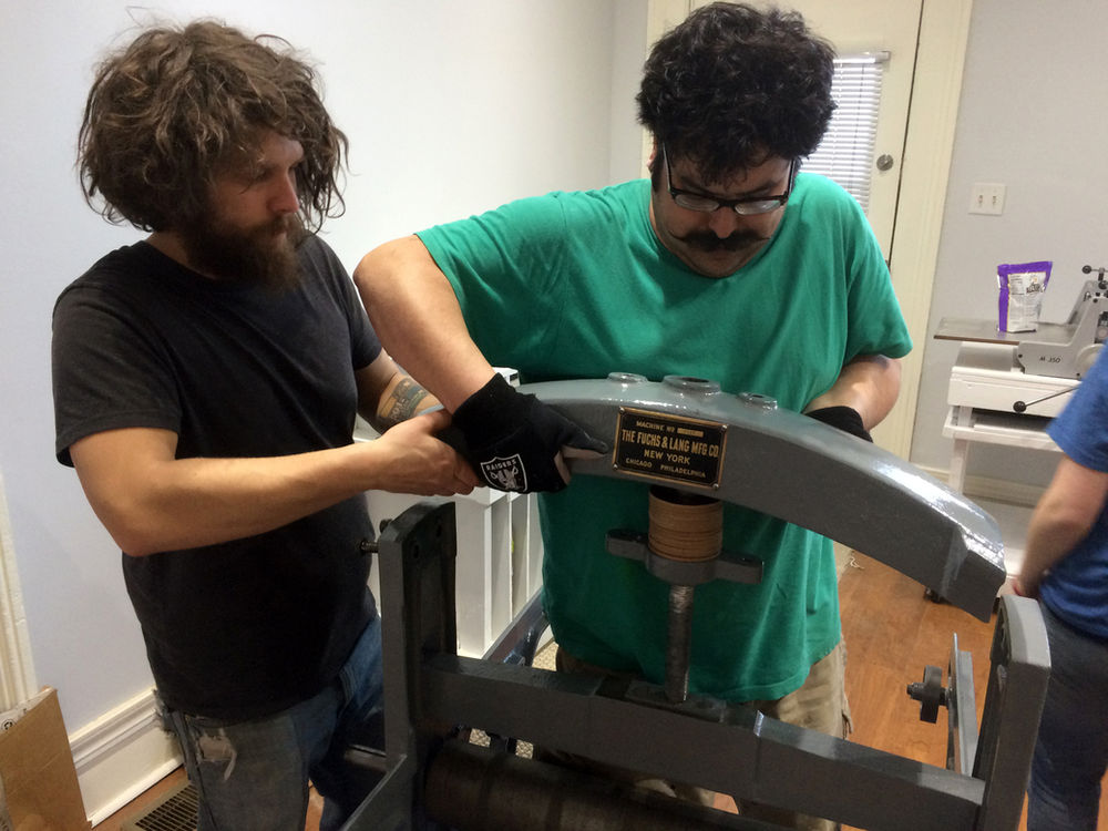 Assembling a Litho Press