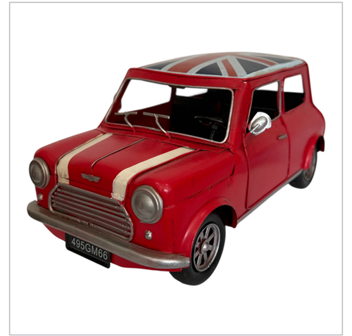 Vintage Red Mini Style Tin Model / Union Jack | Inspirations