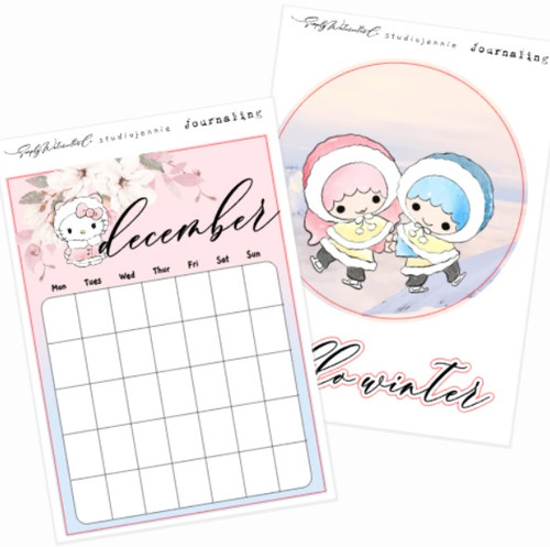 December | BUJO Cover Page | Jennie Studio