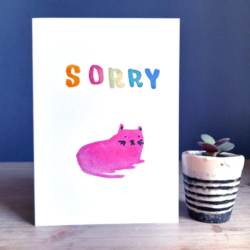 SORRY CAT CARD | Laura Skilbeck