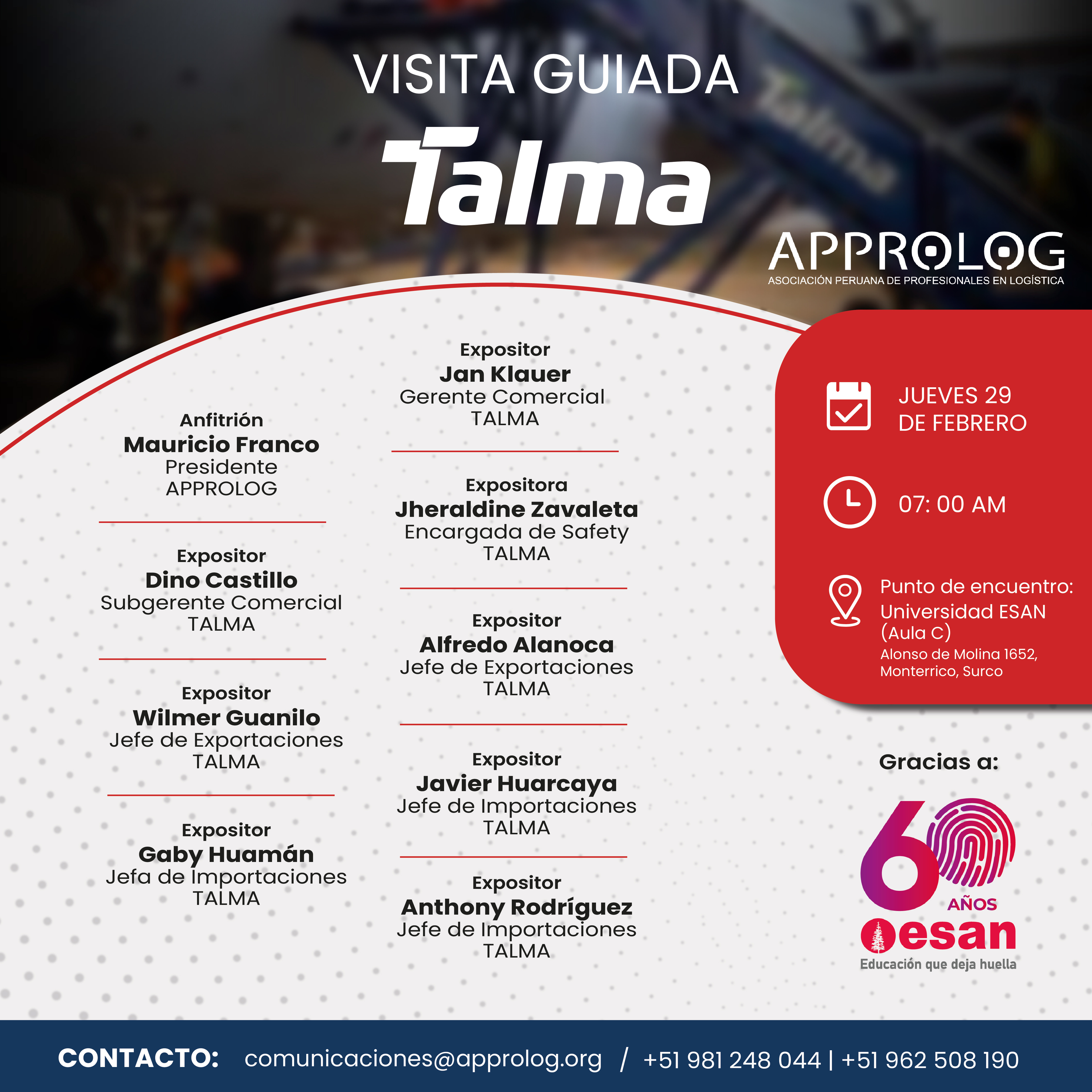 Visita Guiada a Talma | Approlog