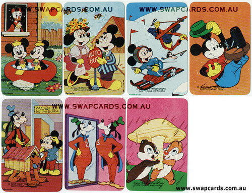 Mickey Mouse Cartoon Blank Back Swap Cards| 001 Swap Cards