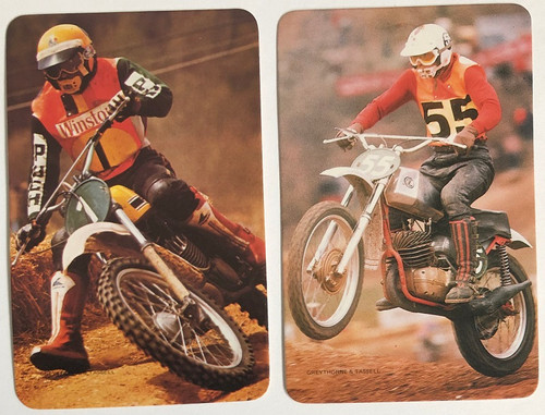 Motorcycle Stunt Show Riders Blank Back Swap Cards | 001 Swap Cards