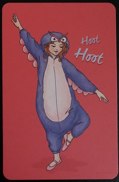 Forever Clover #282 Owl Onesie Swap Card | 001 Swap Cards