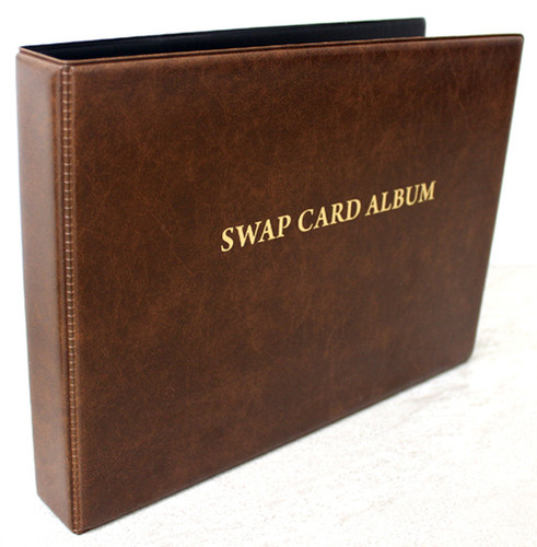 Landscape Vinyl Swap Card Album (BROWN) | 001 Swap Cards