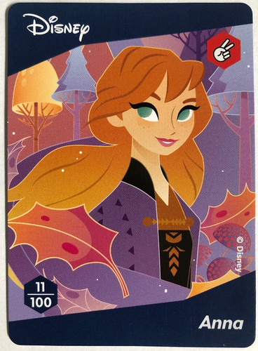 Princess Anna #11 Woolworths Disney Wonders Card | 001 Swap Cards