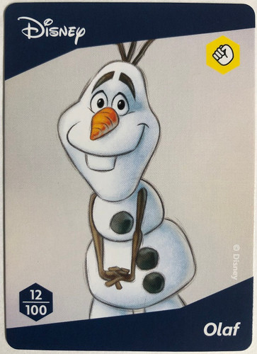 Olaf Snowman #12 Woolworths Disney Wonders Card | 001 Swap Cards
