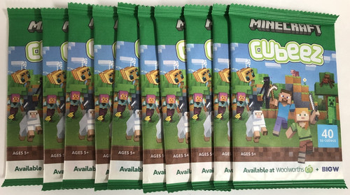 Woolworths Minecraft Cubeez Collector Card 2025 | 001 Swap Cards