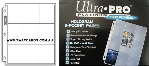 ULTRA PRO 9-Pocket Pages (Platinum) *10 | 001 Swap Cards