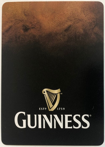 Guinness Draught Beer Advert Swap Playing Card | 001 Swap Cards