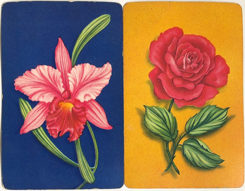 Flowers Lily Roses Art Swap Playing Cards | 001 Swap Cards