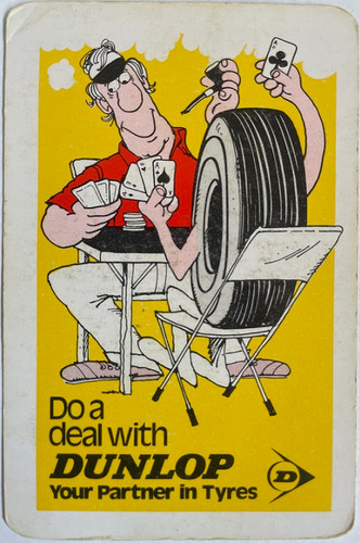 Dunlop Tyre Advertising Swap Cards | 001 Swap Cards