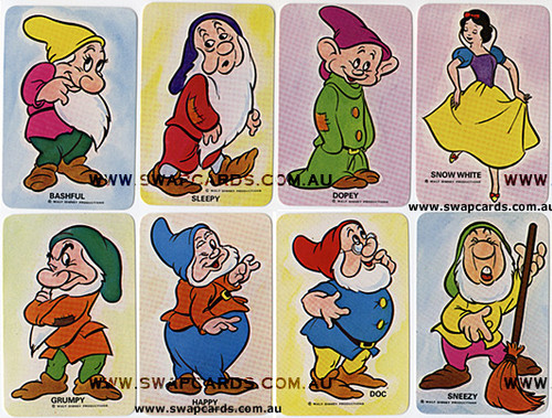 Snow White Seven Dwarfs B.B. Swap Cards | 001 Swap Cards