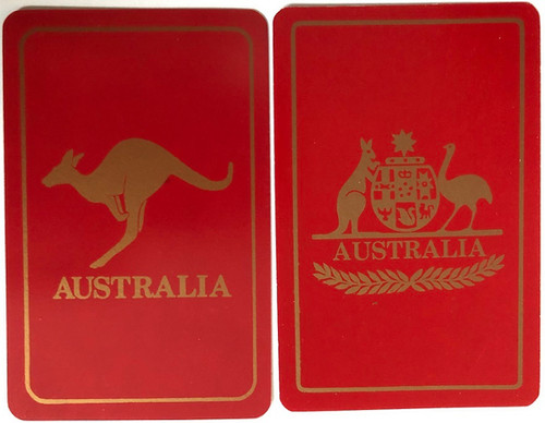 Australia Logo Kangaroo Swap Cards PAIR | 001 Swap Cards