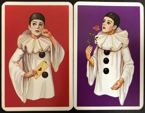 Clown Pierrot People Swap Playing Cards PAIR | 001 Swap Cards