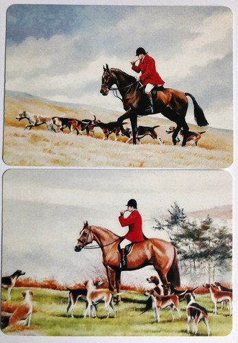 Horses Fox Hunting Dogs Swap Playing Cards | 001 Swap Cards