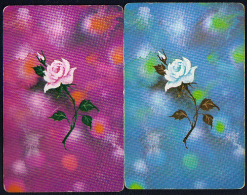 Flower #21 Roses Swap Cards PAIR | 001 Swap Cards
