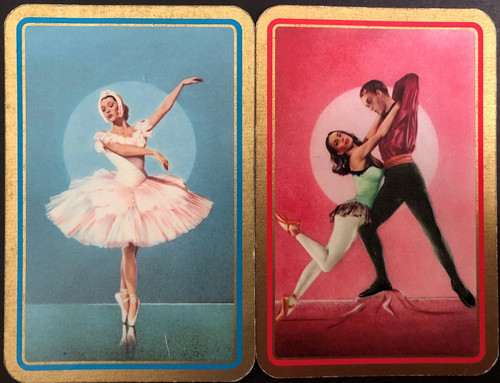 Ballerina Ballet Dancers #10 Swap Cards PAIR | 001 Swap Cards