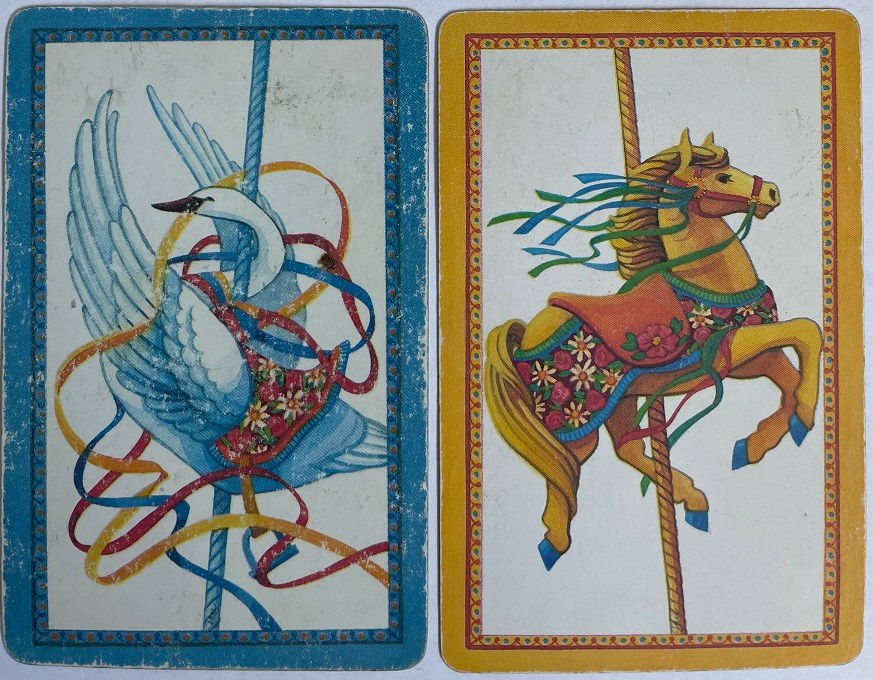 Carousel Swan & Horse Swap Cards | 001 Swap Cards