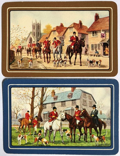 Fox Hunt Horse & Dogs Swap Playing Cards | 001 Swap Cards