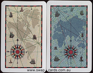 Sailing Ships #14 Map Swap Playing Cards | 001 Swap Cards