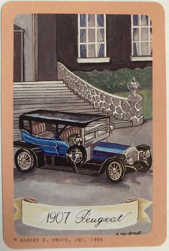 Peugeot Vintage Car Swap Cards | 001 Swap Cards
