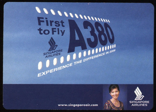 Singapore Airlines SIA Swap Cards #2 | 001 Swap Cards