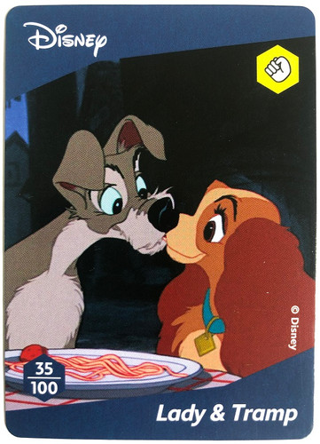 Lady & Tramp Dogs #35 Woolworths Disney Wonders Card | 001 Swap Cards