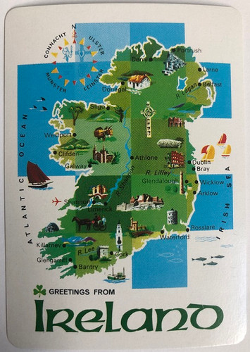 Ireland Irish Map Swap Playing Card | 001 Swap Cards
