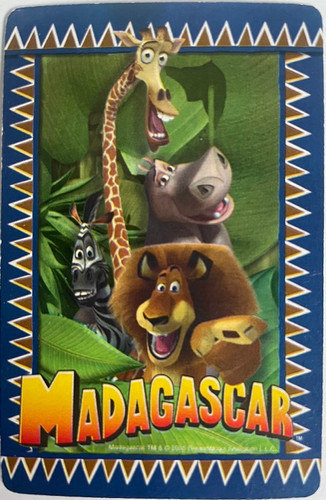 Madagascar Cartoon Swap Cards | 001 Swap Cards