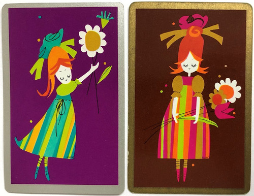 Girls & Sunflowers Swap Cards | 001 Swap Cards