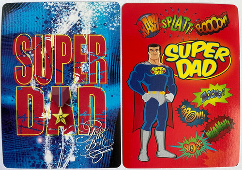 Superpower Super Dad Swap Cards PAIR | 001 Swap Cards