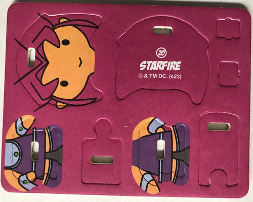 Starfire #20 2023 Coles DC Super Hero Builders | 001 Swap Cards
