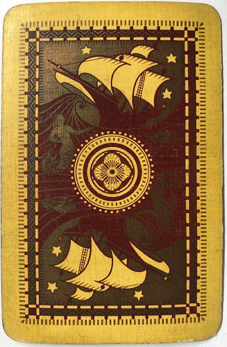 Sailing Ship Gold Pattern Swap Playing Card | 001 Swap Cards