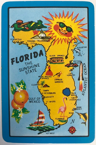 Florida Map Swap Cards SINGLE | 001 Swap Cards