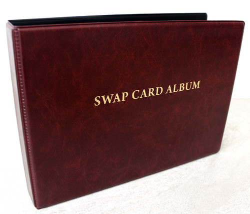 Landscape Swap Card Album (BURGUNDY) | 001 Swap Cards