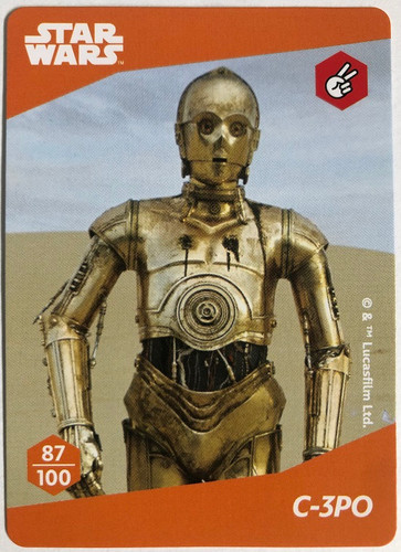 Star Wars C3PO #87 Woolworths Disney Wonders Card | 001 Swap Cards