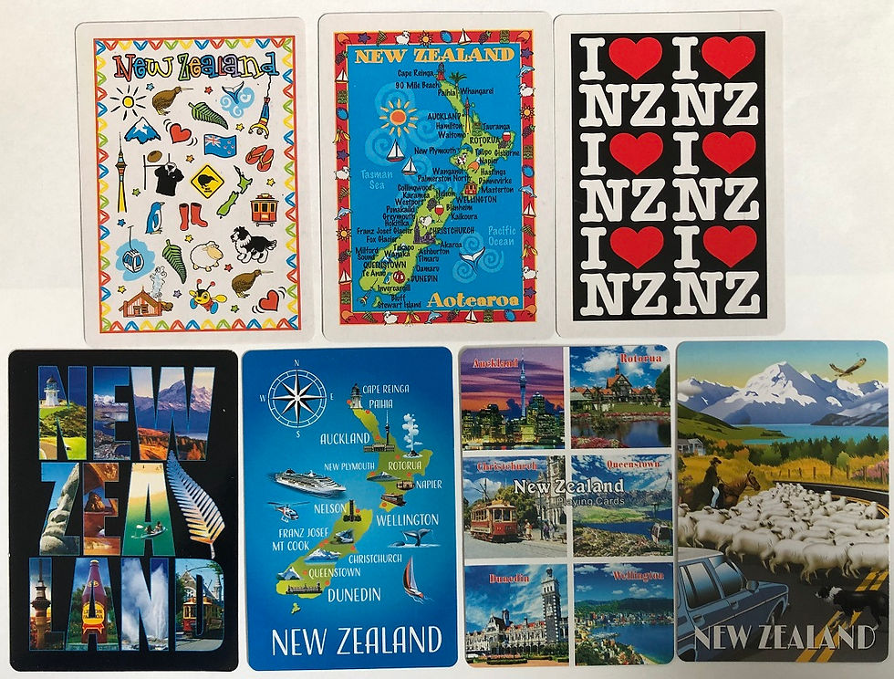 New Zealand Tourist Advertising Swap Cards | 001 Swap Cards