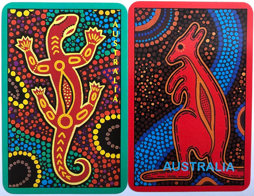 Aboriginal Lizard Kangaroo Swap Playing Cards | 001 Swap Cards