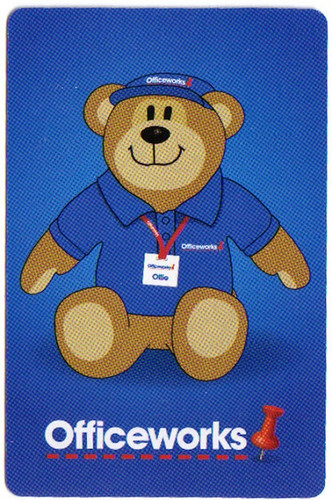 Officeworks Bear Advert Swap Playing Card | 001 Swap Cards