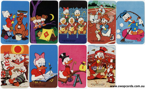 Disney Donald Duck Blank Back Swap Cards | 001 Swap Cards