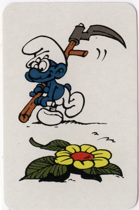Smurf #6 | Cartoon Blank Back Swap Card | 001 Swap Cards