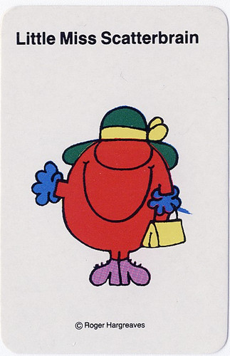 Little Miss SCATTERBRAIN Cartoon Swap Card |001 Swap Cards