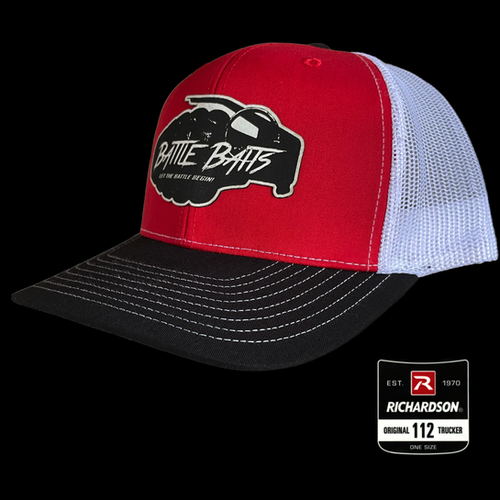 Battle Baits Patch Hat - (Red / Black / White) | Battle Baits