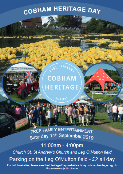 Cobham RFC @ Cobham Heritage Day this Saturday