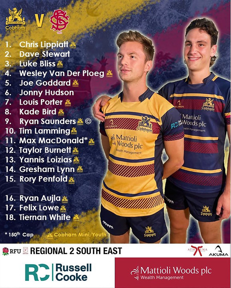 Senior Squads - 14 October 2023