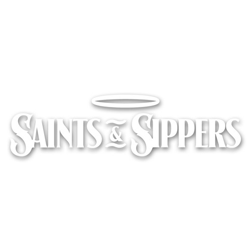 Linear Logo Vinyl Transfer Decal White 12" | Saints and Sippers