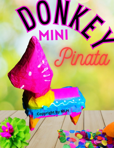 Fiesta Decoration mini donkey pinata | The Cascaron Store