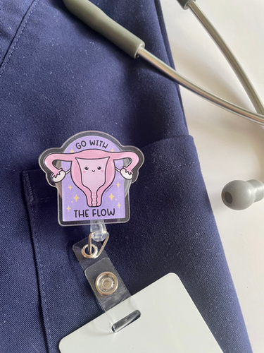 Go with the Flow Badge Reel | Soap Note Ink