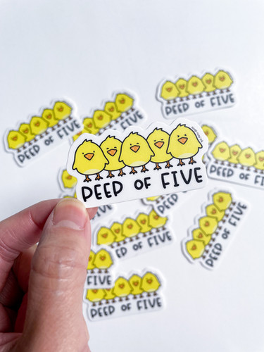 PEEP of Five - sticker | Soap Note Ink